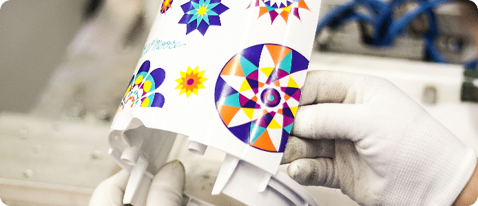 In-mould decoration IMD | Support from Rosti's technology